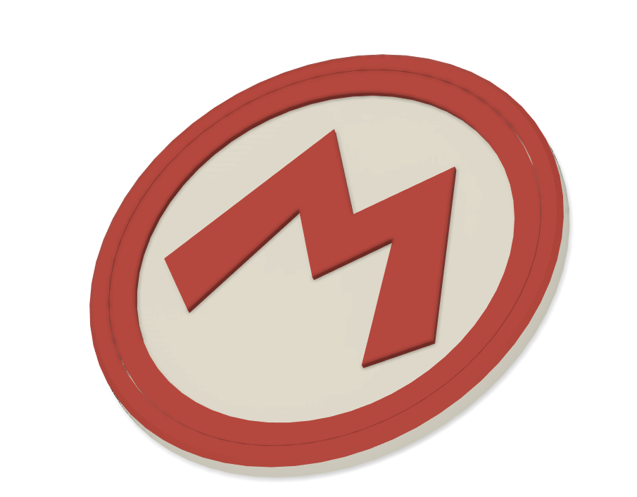 Mario Cap Badge by DoomMeister | Download free STL model | Printables.com