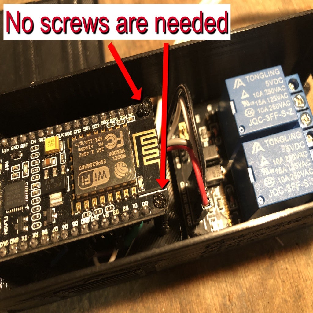 Esp8266 Case Garage Door Opener By Neutr0n Download Free Stl Model