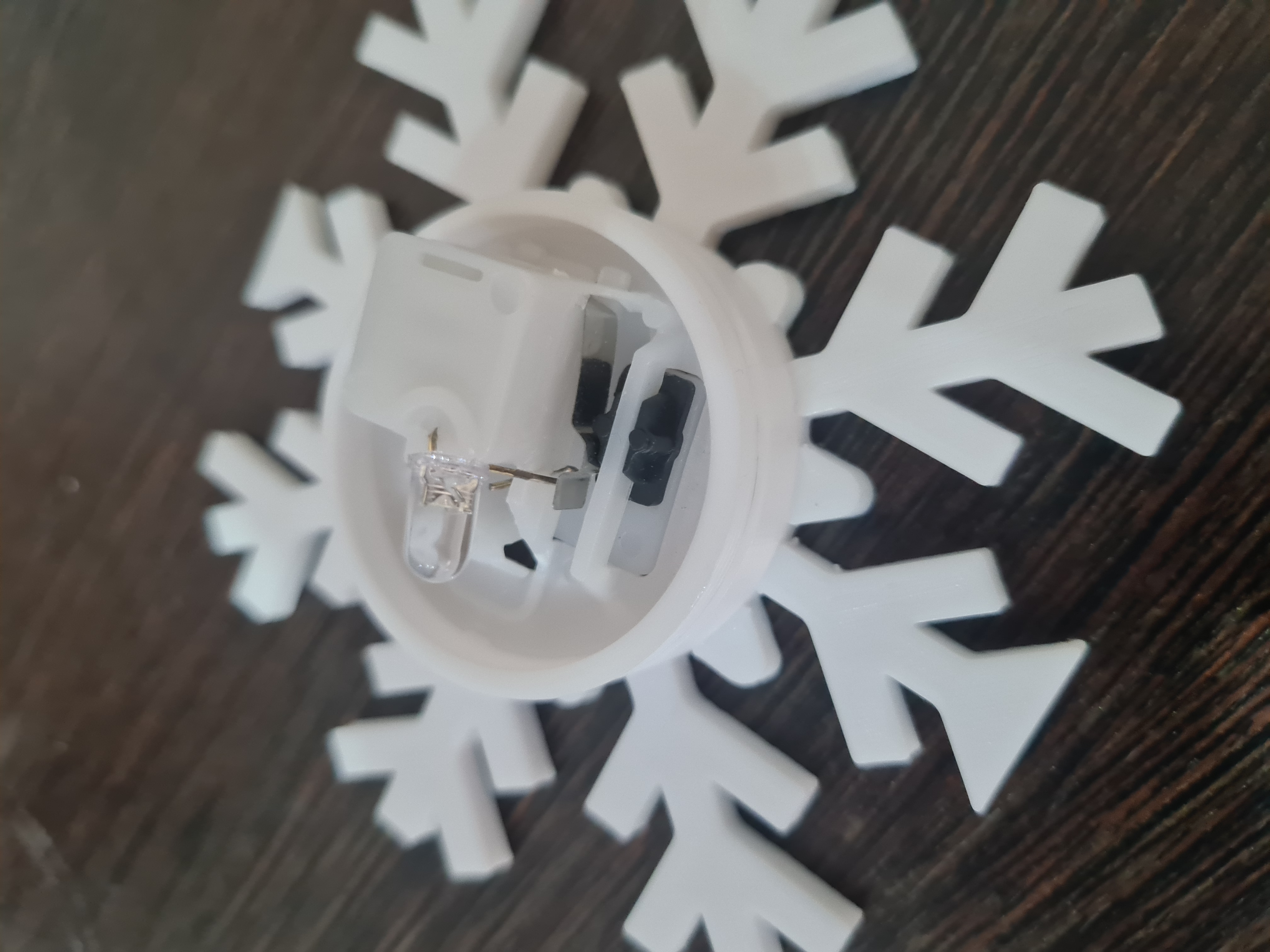 christmas snowflake with light by ulma | Download free STL model ...