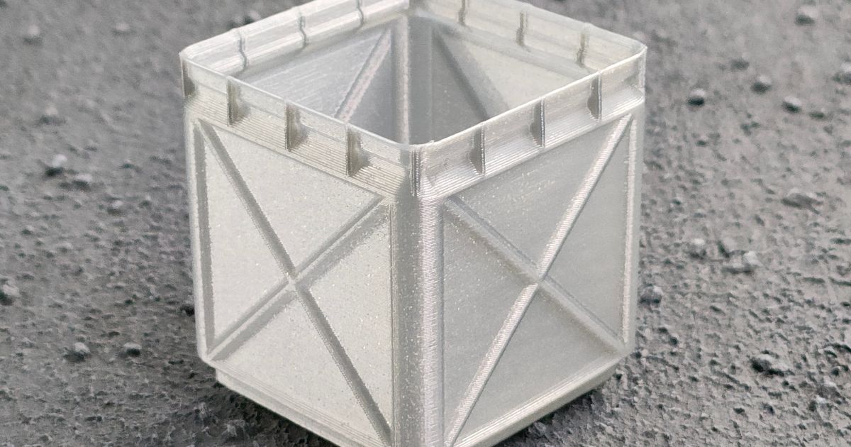 Gridfinity Vase Mode Bin With Stronger Edges By Mcvolta Download