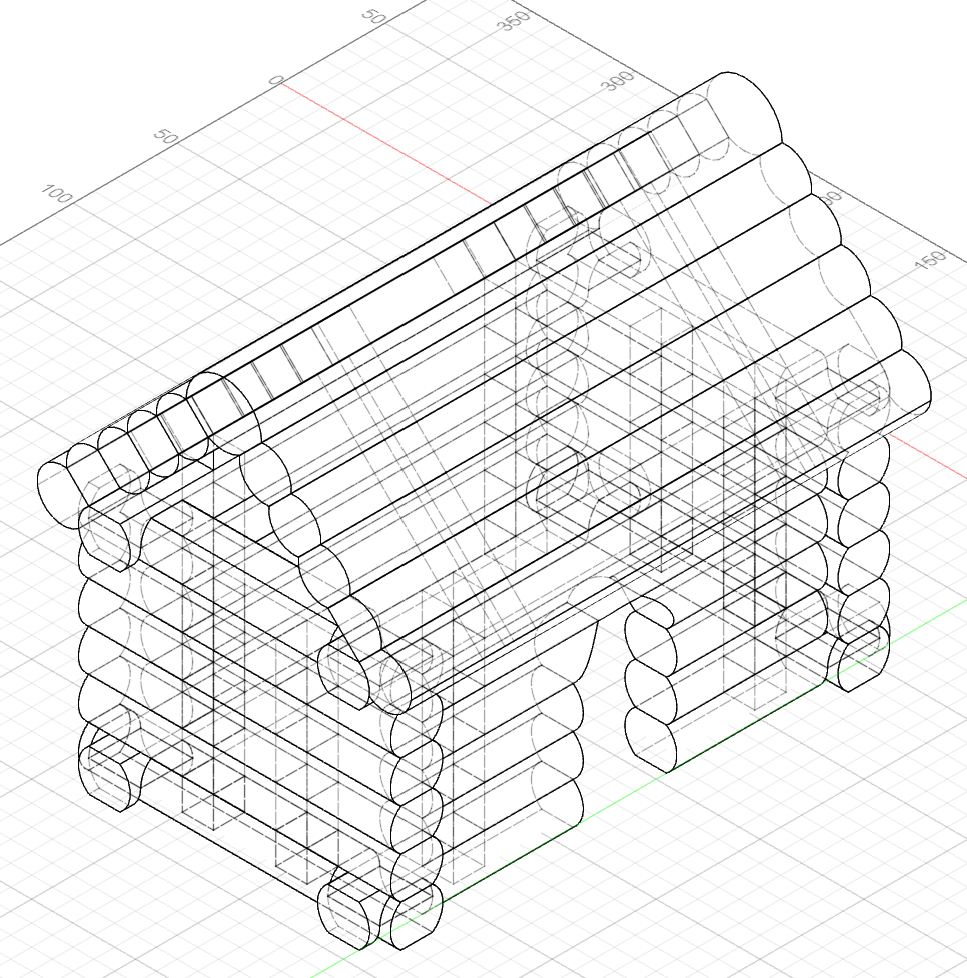 Log Cabin (Minimum Assembly) by Print By Bear | Download free STL model ...