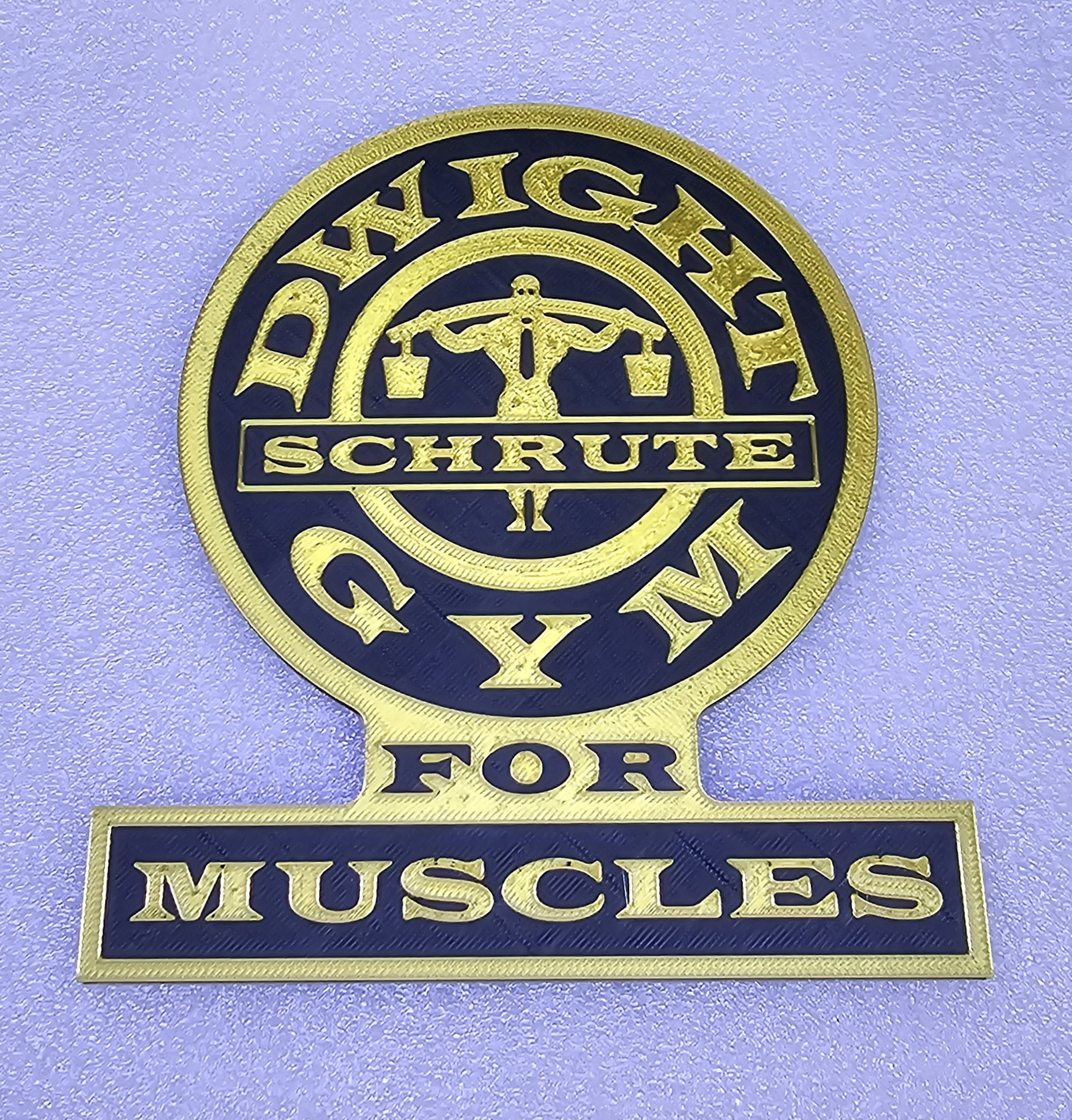 The Office - Dwight Schrute Gym for Muscles (Wall Art / Plaque) by M ...