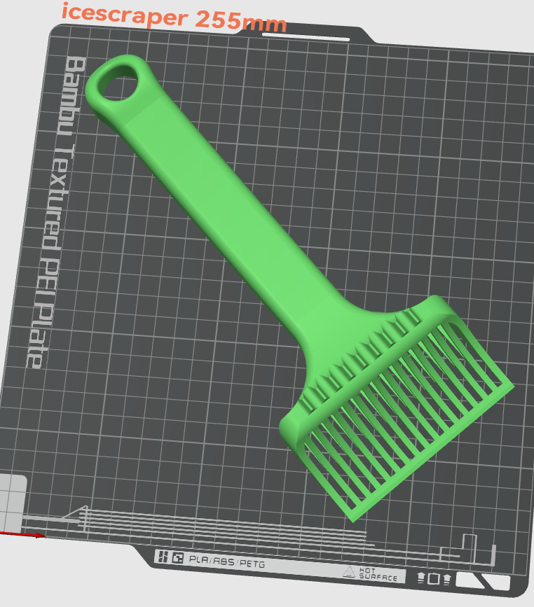 longer handle ice scraper by 3dprintingmate | Download free STL model ...