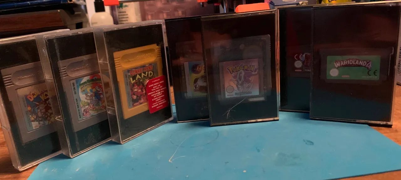 GameBoy (GB/GBC/GBA) Cassette Tape case Display insert by ...