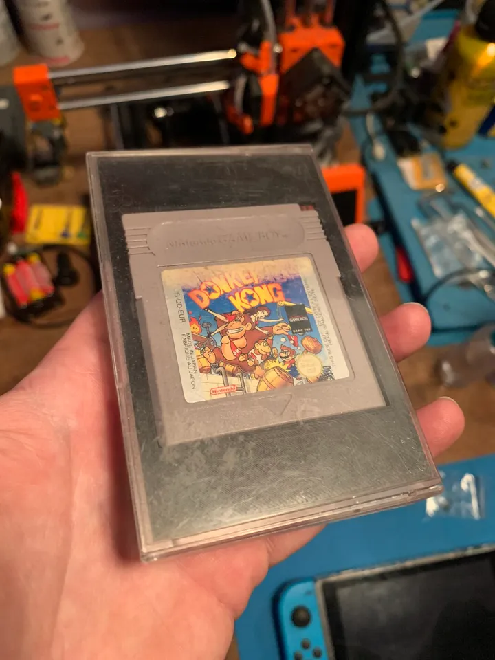 GameBoy (GB/GBC/GBA) Cassette Tape case Display insert by ...