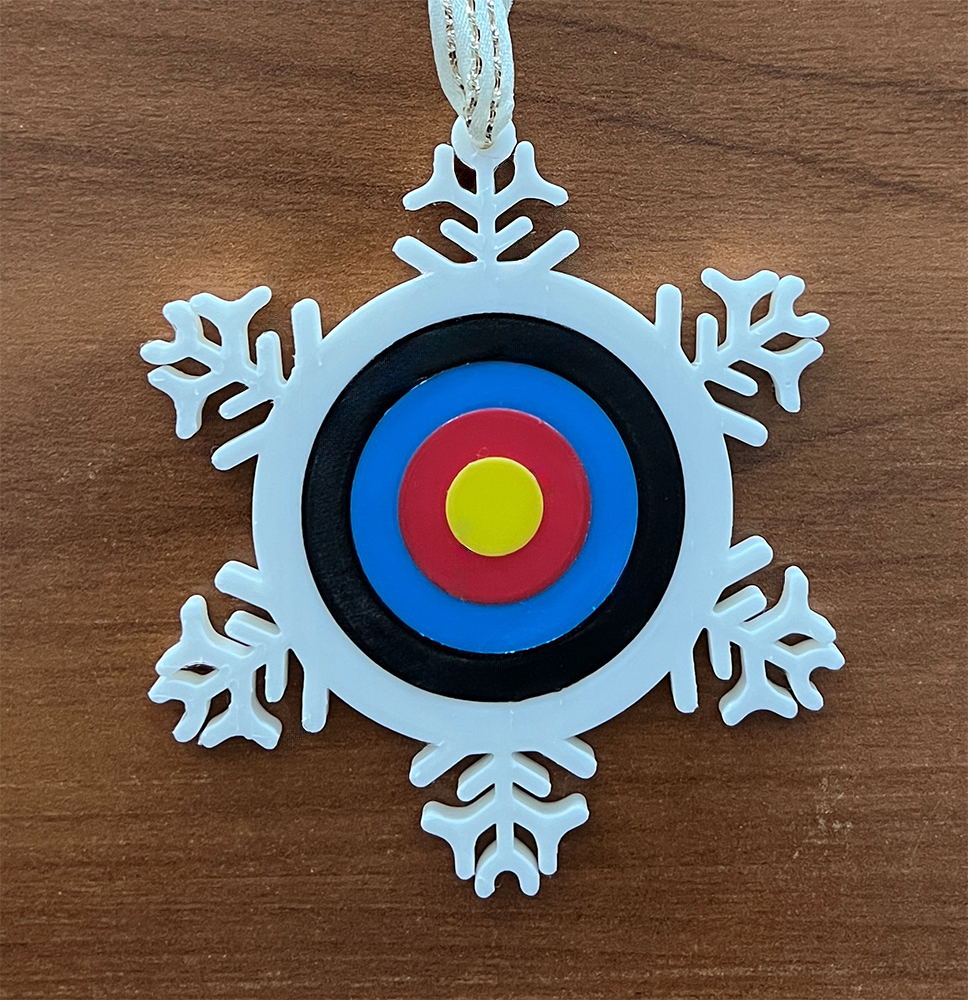 Archery Target Snowflake Holiday Ornament by ironfan72 | Download free ...