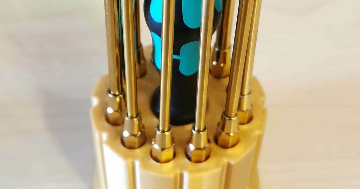 Revolver cylinder bit tool holder by StofflHD | Download free STL model ...