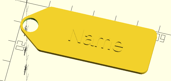 Customizable Keyring Nameplate by Aligator | Download free STL model ...