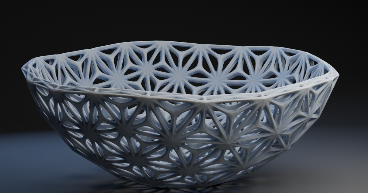 Geometric Bowl by Peter Farell | Download free STL model | Printables.com