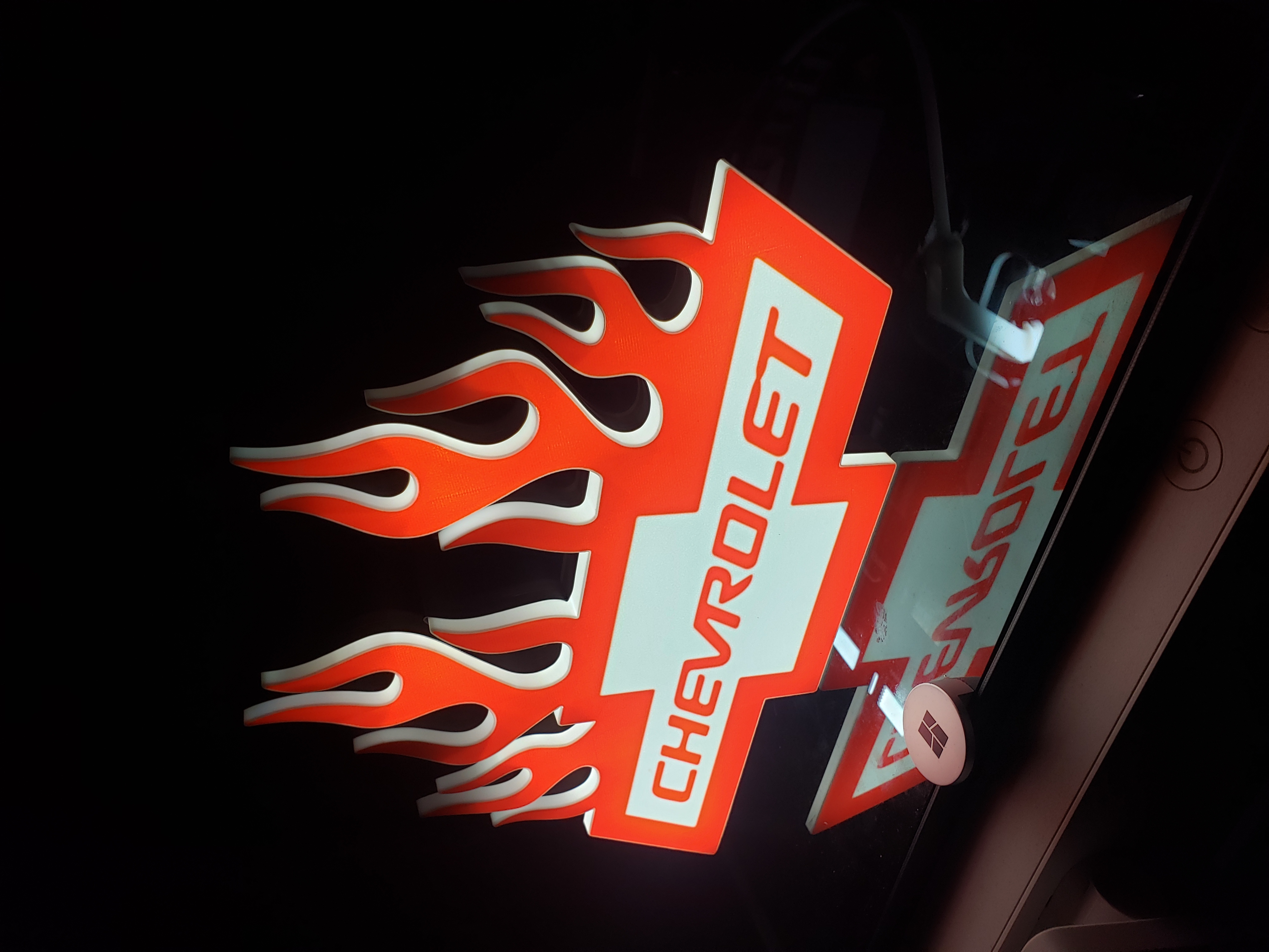 Chevy Flames Lightbox by Jason Tatum | Download free STL model ...