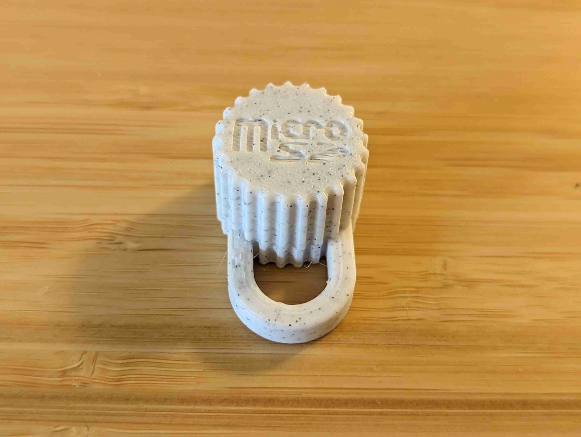 MicroSD card holder keychain (parametric remix) by bulbasaur0 ...