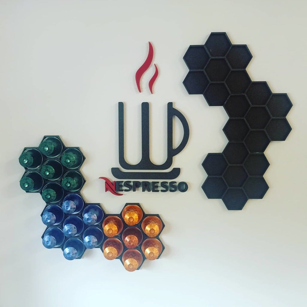 Nespresso logo cup capsule dispenser by PiotrRago | Download free STL ...
