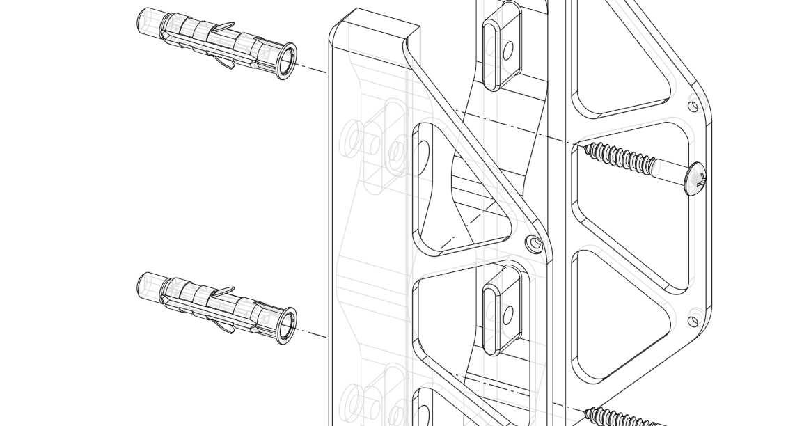 AMS Lite Wall Mount Adapter by wyatt wolf | Download free STL model ...