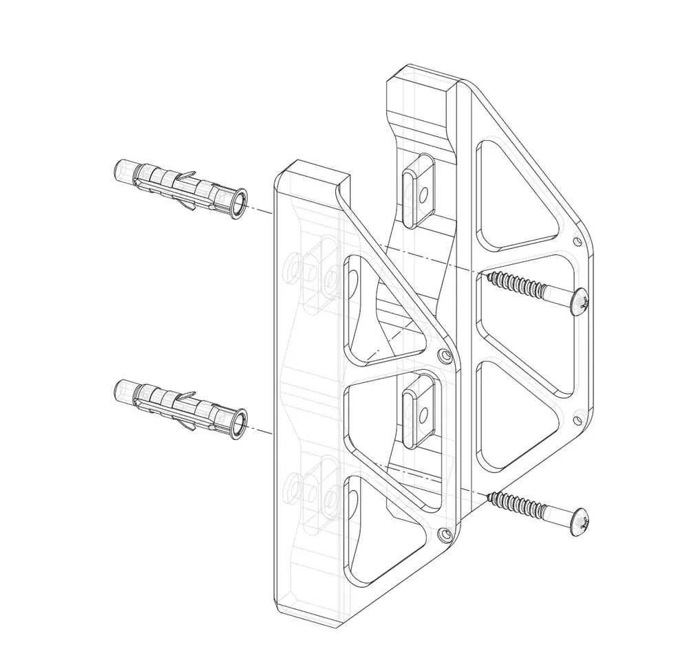 AMS Lite Wall Mount Adapter by wyatt wolf | Download free STL model ...