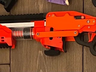 SLAB - Silly's Lever Action Blaster (Nerf Homemade) by Sillybutts | Download free STL model ...