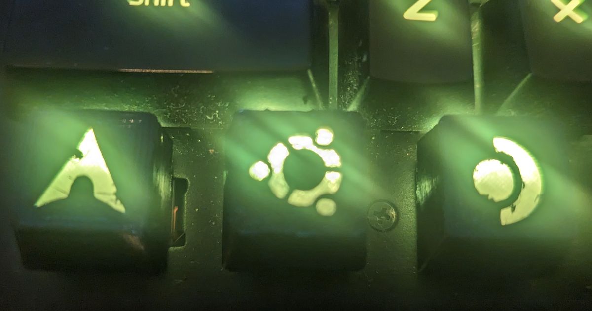 Keycap Linux Distro Logos - Arch, Ubuntu, Manjaro, Mint, SteamDeck by ...