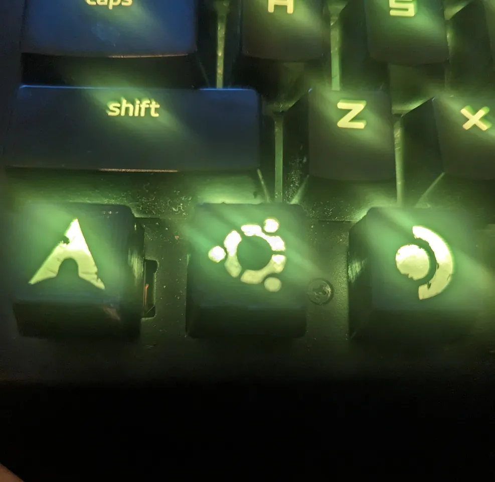 Keycap Linux Distro Logos - Arch, Ubuntu, Manjaro, Mint, SteamDeck by ...