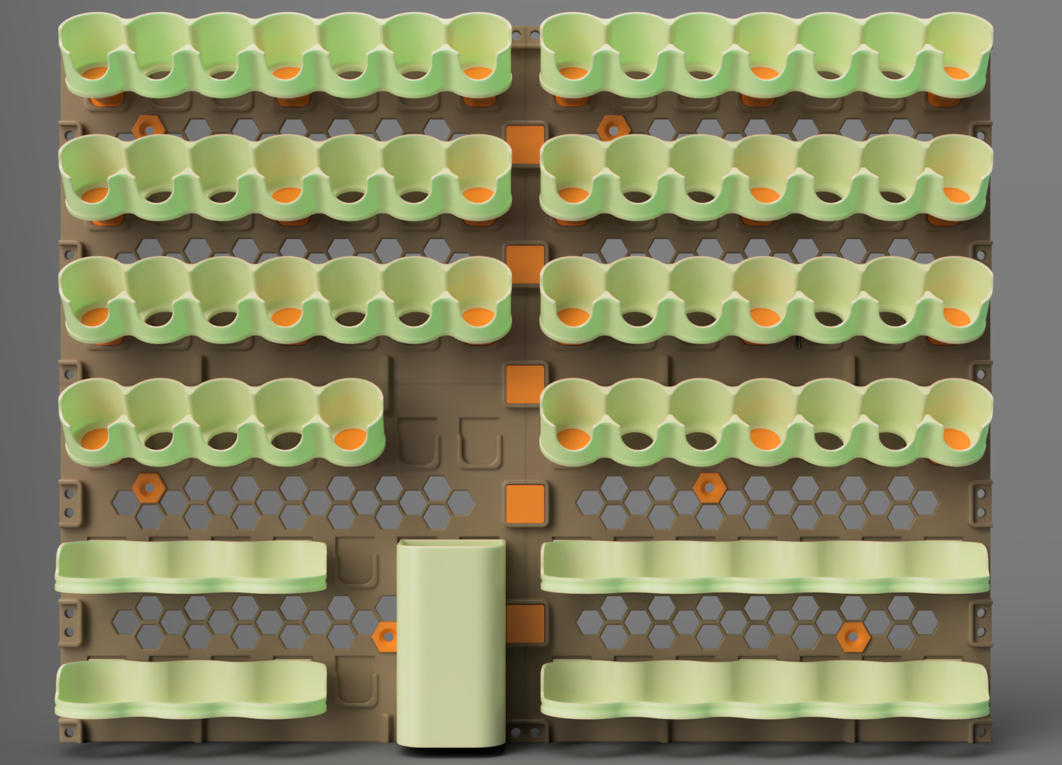 Upgraded Modular Paint Rack/Shelf by Warlogh | Download free STL model ...