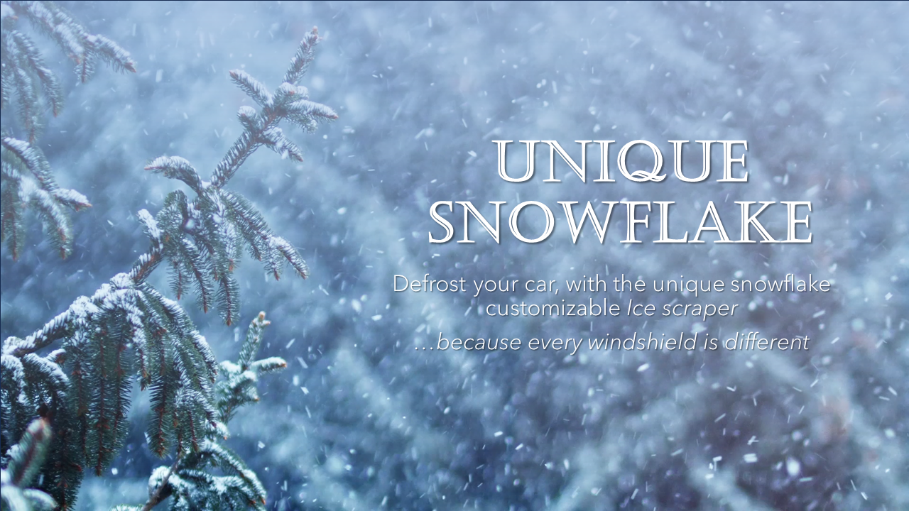 Unique Snowflake - customizable Ice scraper by Printix | Download free ...
