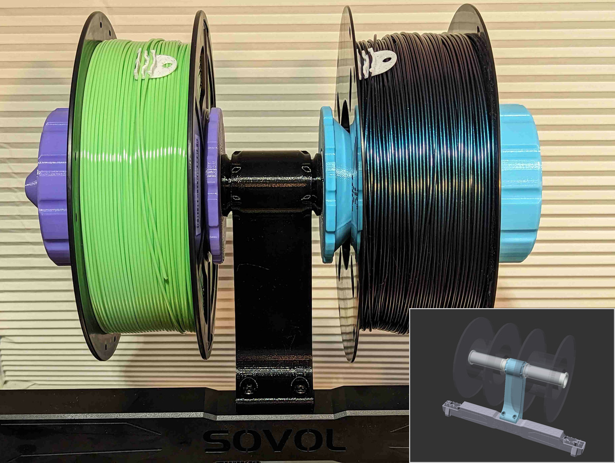 Sovol SV06 (Plus) forward-facing dual spool holder V2 by bulbasaur0 ...