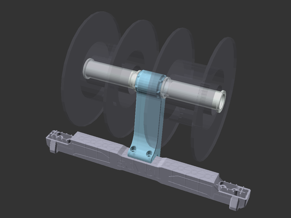 Sovol SV06 (Plus) forward-facing dual spool holder V2 by bulbasaur0 ...