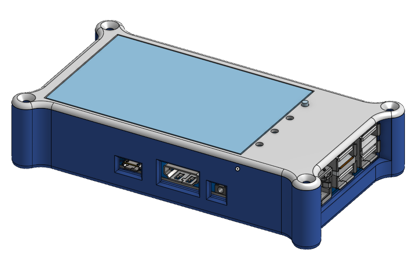 ODroid C1+ w/ 3.5in Display Case by pop devnull | Download free STL ...