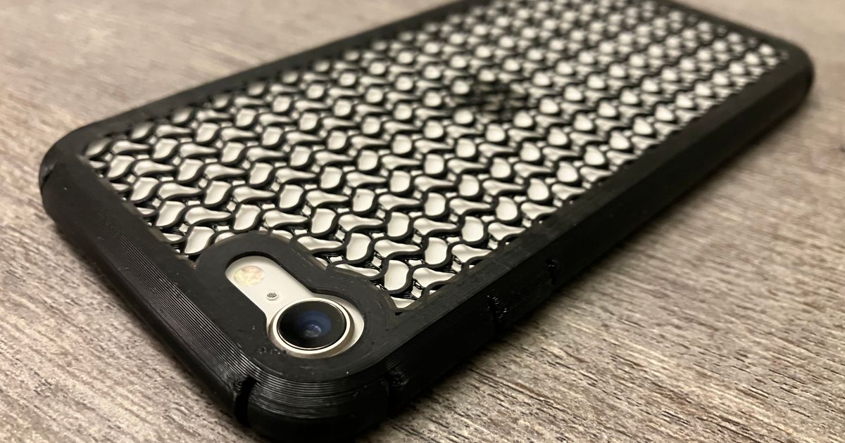 iPhone SE Customizable Infill Case by Paul | Download free STL model ...