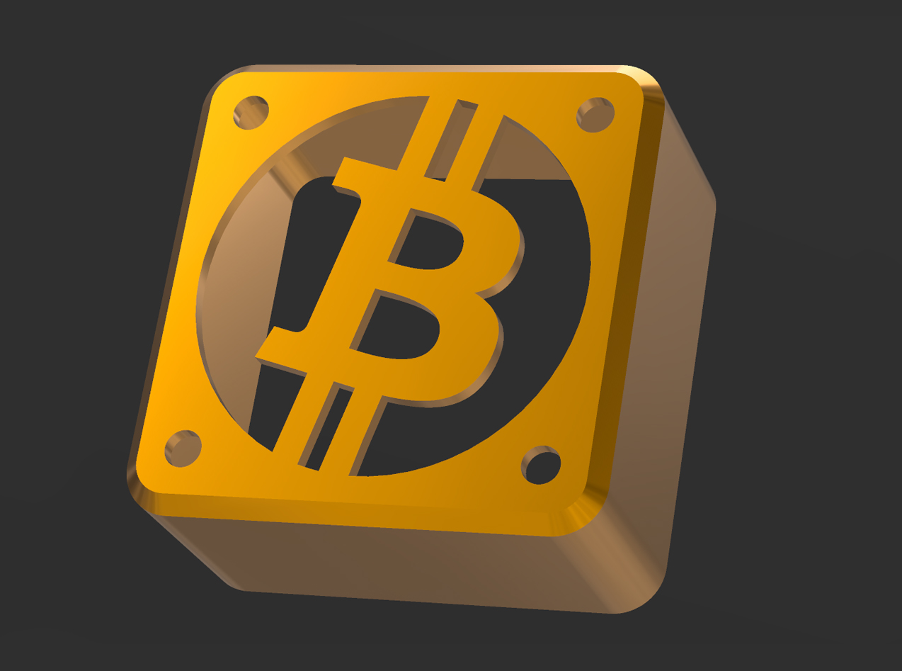 Bitcoin Fan Cover (4010, 4020 & face plate only) by Schupfnudla ...