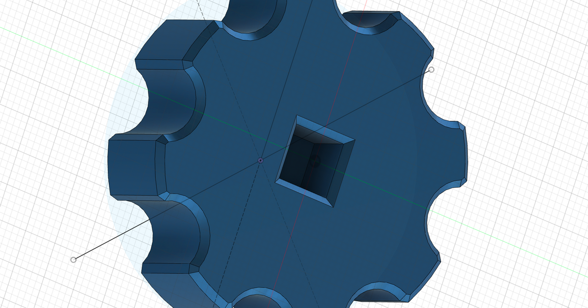 G0704 / King KC-20VS-2 / BF20 clone mill drawbar knob by Jason H ...