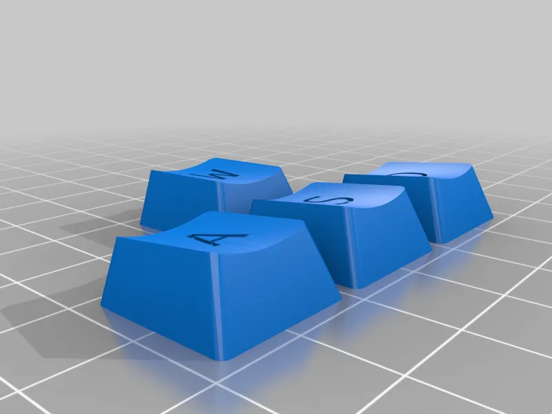 WASD Cherry MX keycaps by CKG35 | Download free STL model | Printables.com