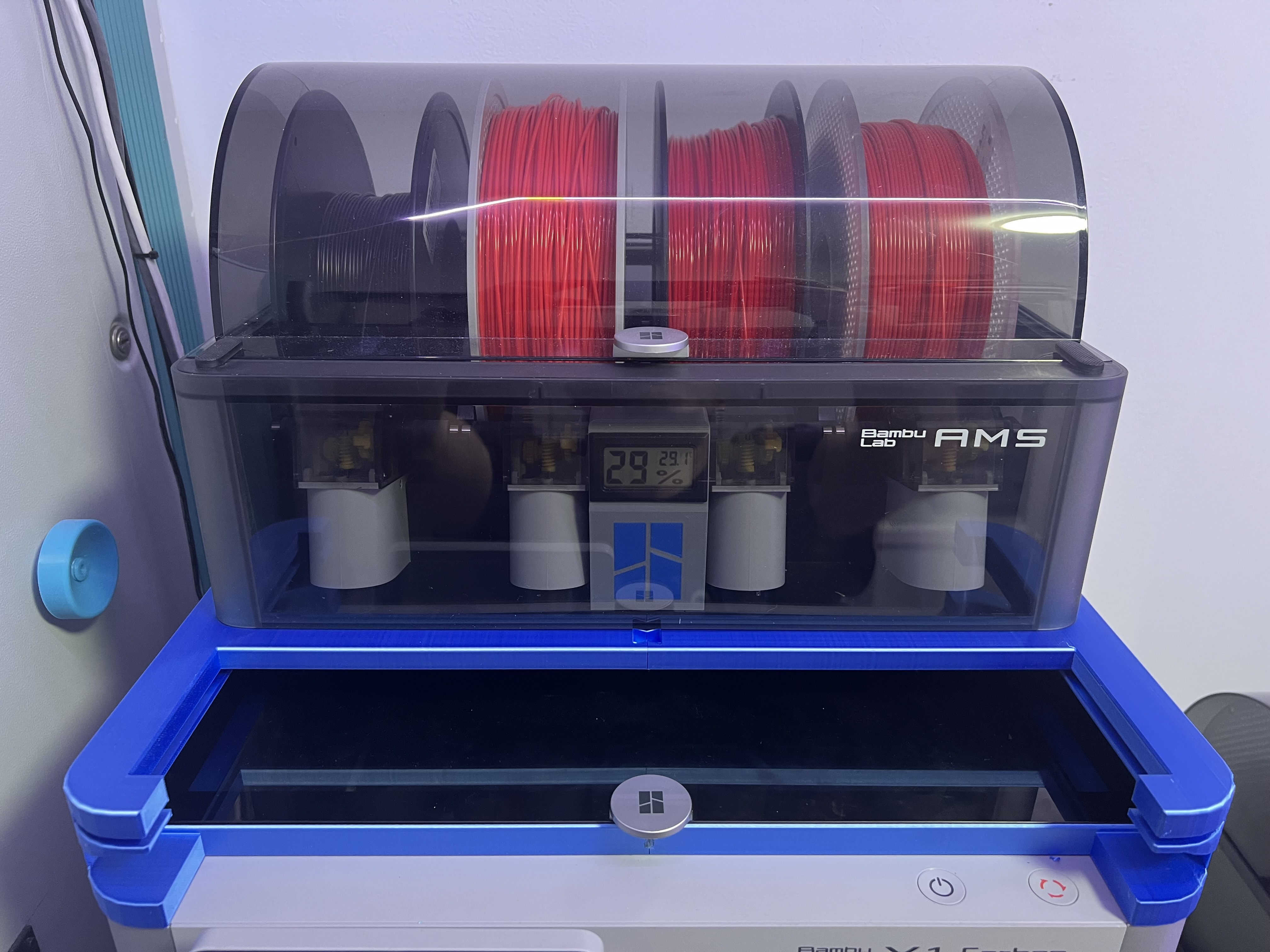 X3D HUB v3 - Bambu AMS Riser with cob/led strip option. by DutchWorkX3D ...
