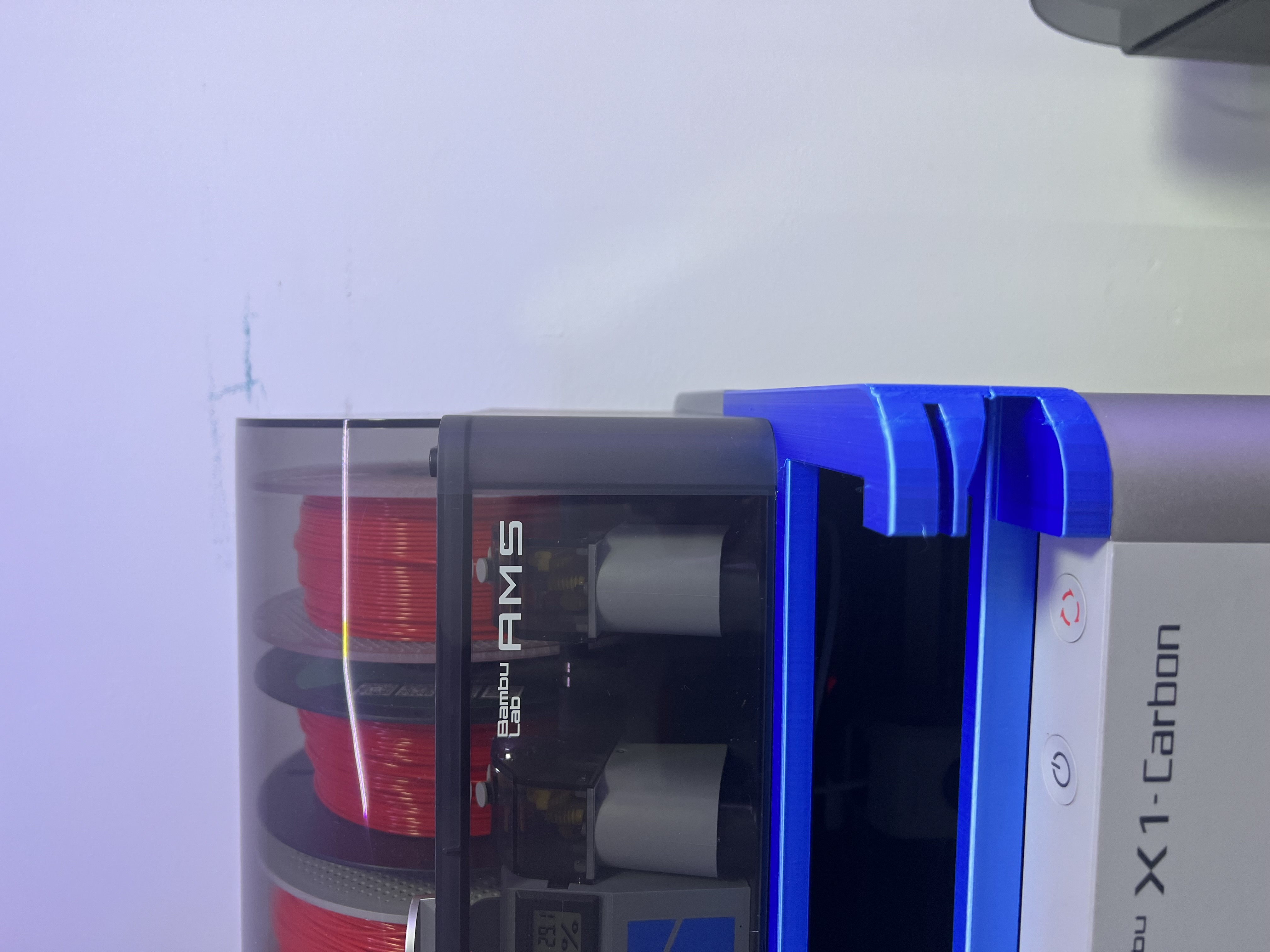 X3D HUB v3 - Bambu AMS Riser with cob/led strip option. by DutchWorkX3D ...