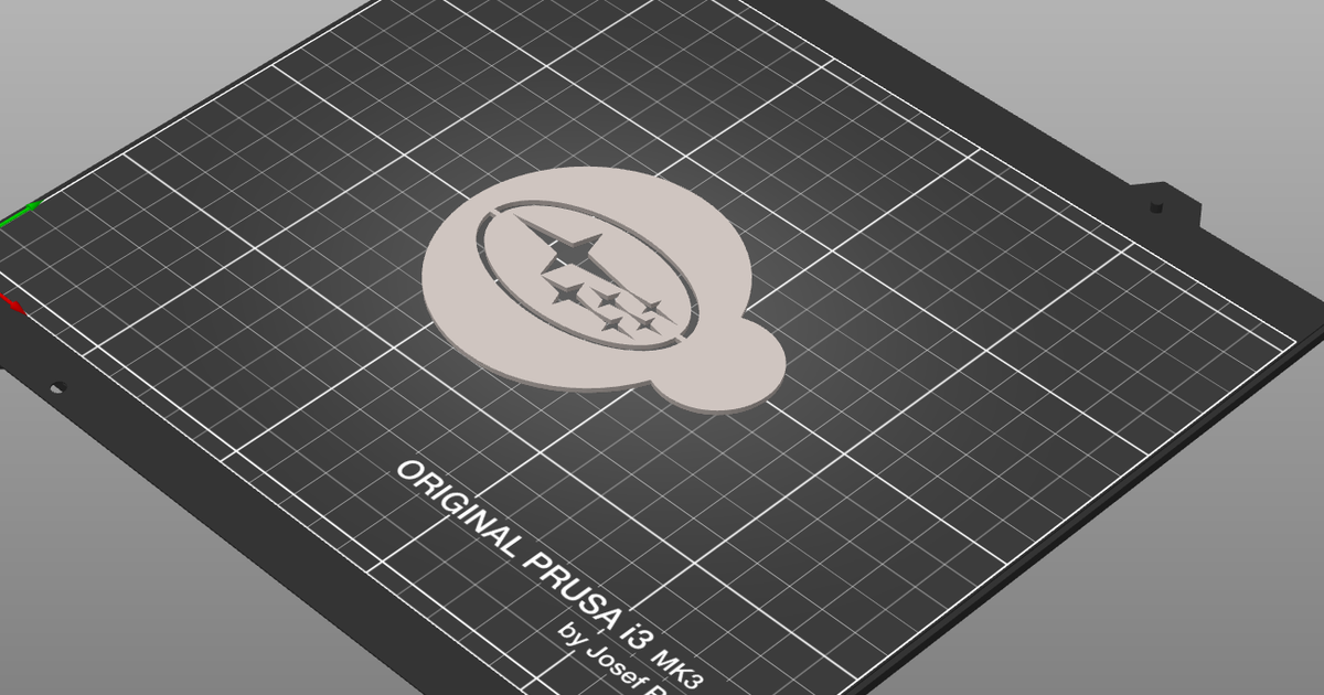 Subaru logo coffee stencil by Venca | Download free STL model ...