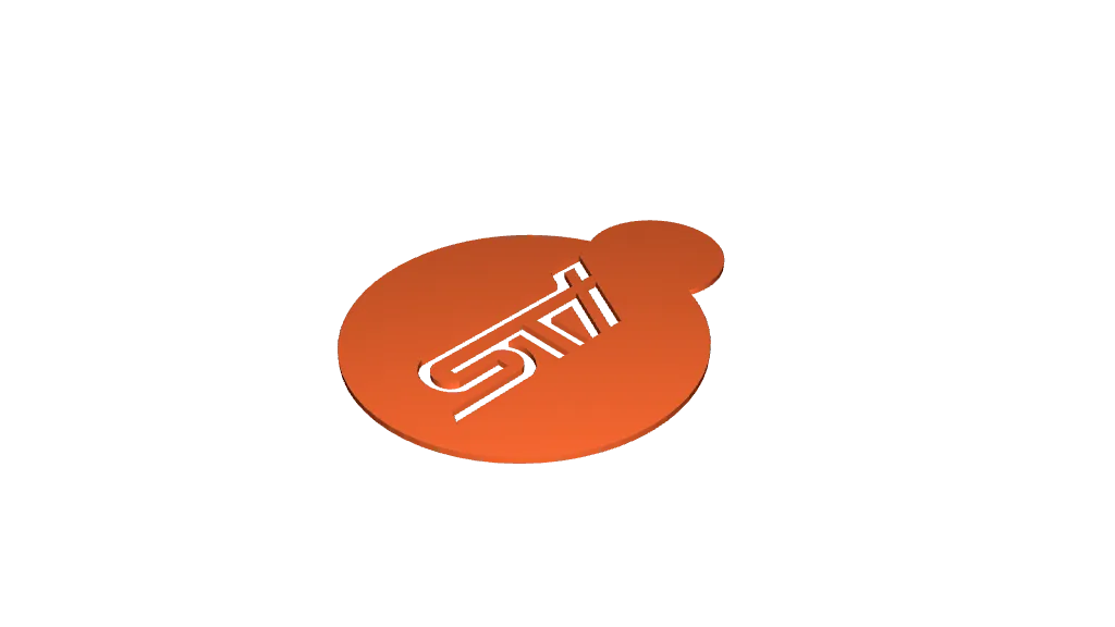 Subaru sti cappuccino stencil by Venca | Download free STL model ...