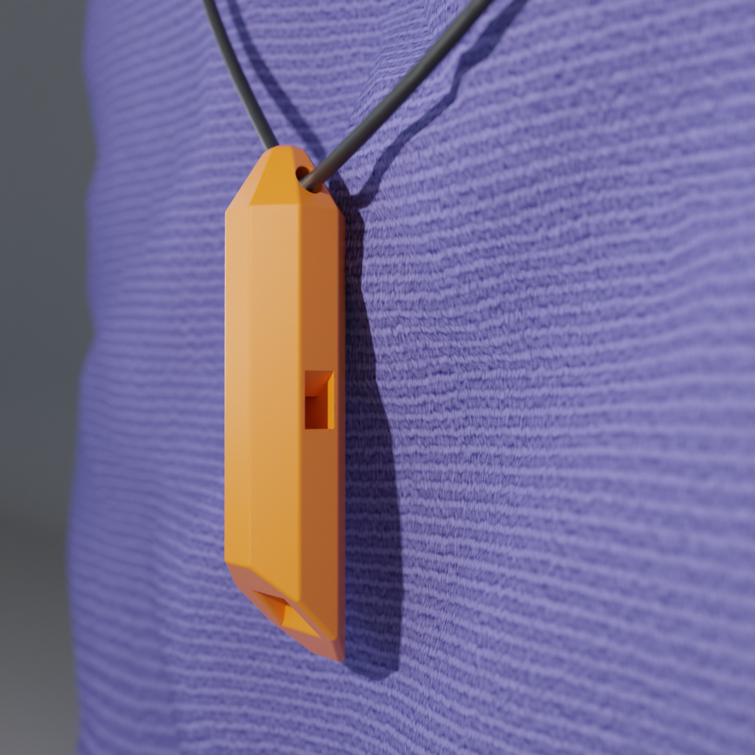 Pendant Whistle by A-11 Designs | Download free STL model | Printables.com