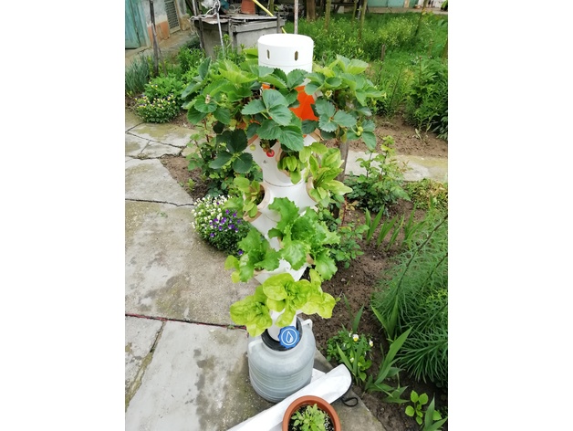 Modular Hydroponic Tower Garden by chrisebryan | Download free STL ...