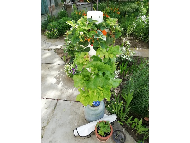 Modular Hydroponic Tower Garden by chrisebryan | Download free STL ...