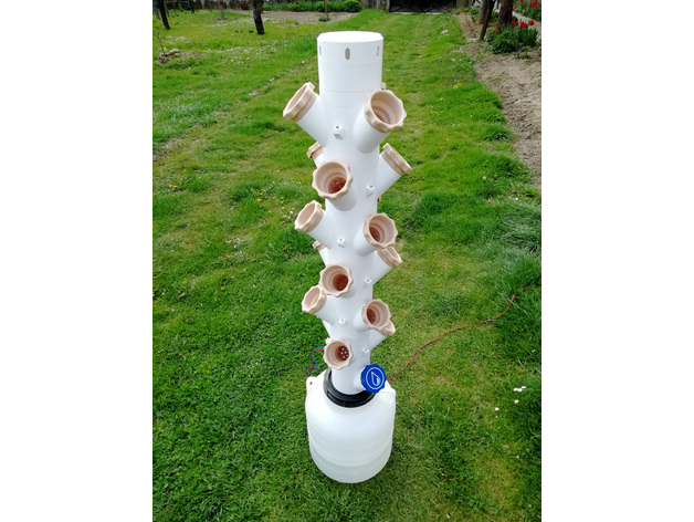 Modular Hydroponic Tower Garden by chrisebryan | Download free STL ...