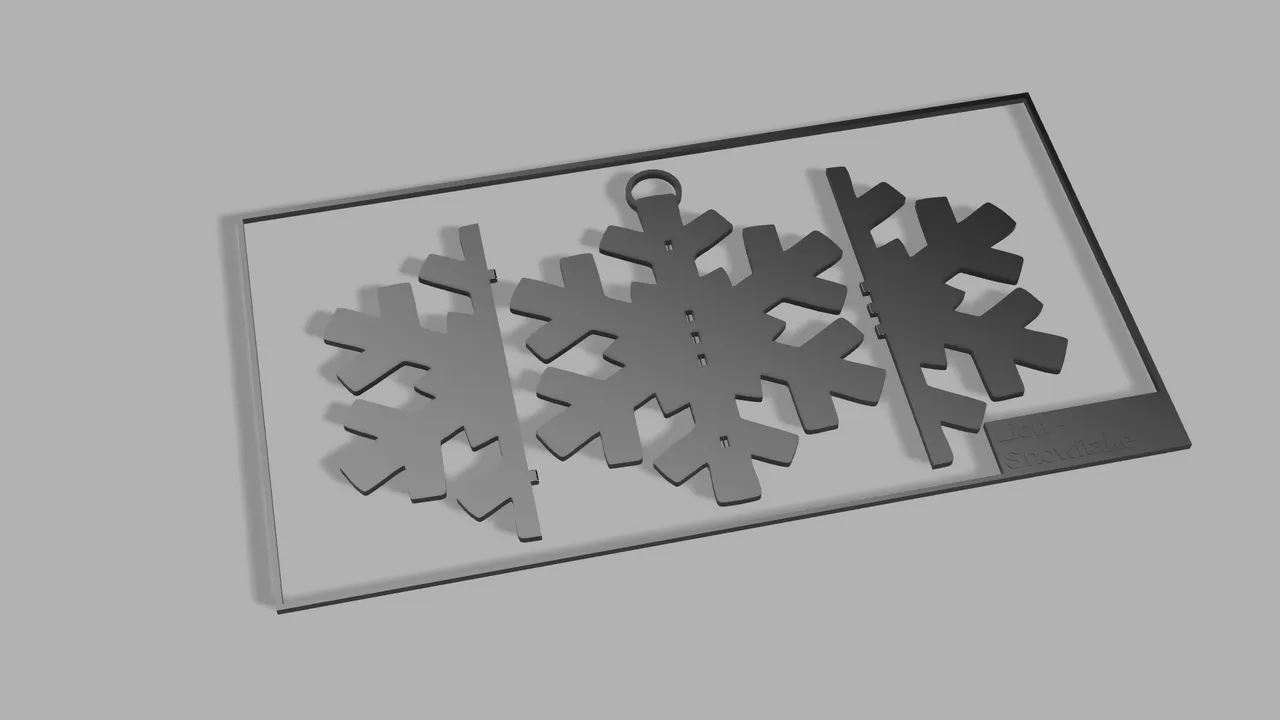 Snowflake/Schneeflocke Kit Card by Lion | Download free STL model ...