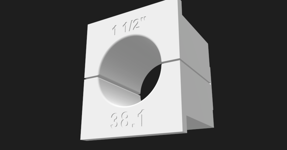 FRAMEBUILDING TUBE BLOCK - 1 1/2” INCH 38.1 MM by plasterek3d ...