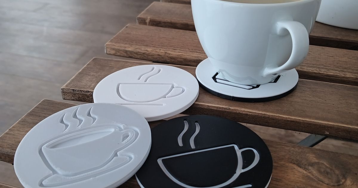 Drink coaster by ElPreppero | Download free STL model | Printables.com