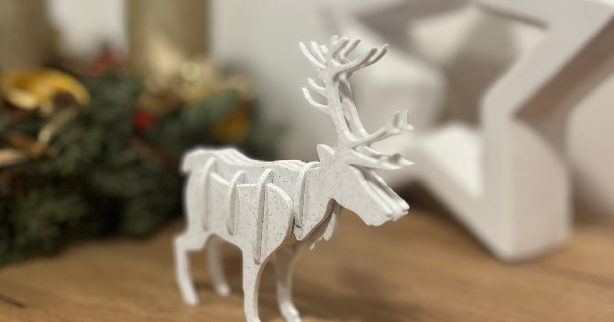 "Reindeer" Christmas Decoration by TygriCzech | Download free STL model ...