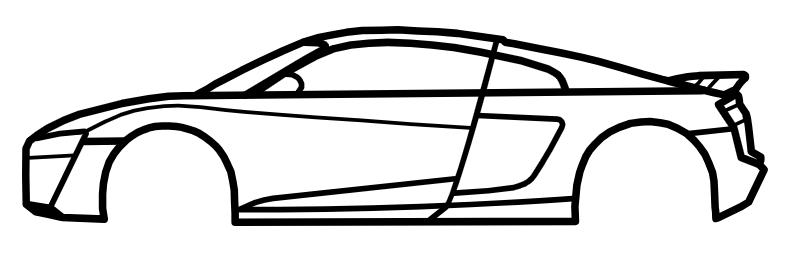 Audi R8 coupé v10 (2010) by CarDesignLab | Download free STL model ...