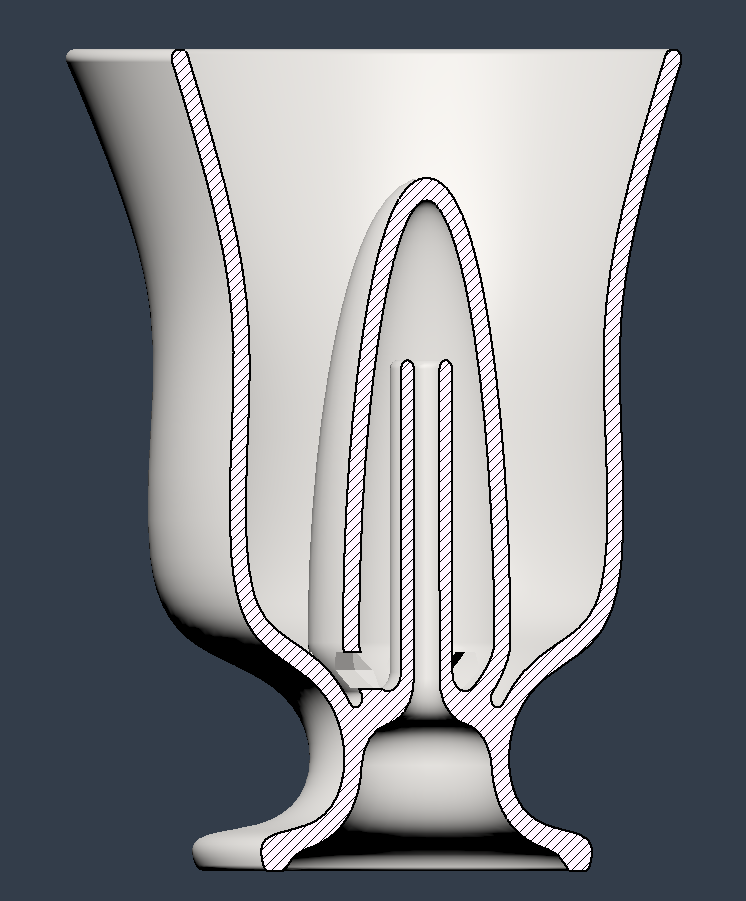 Classic Pythagorean greedy syphon cup by jattie | Download free STL ...