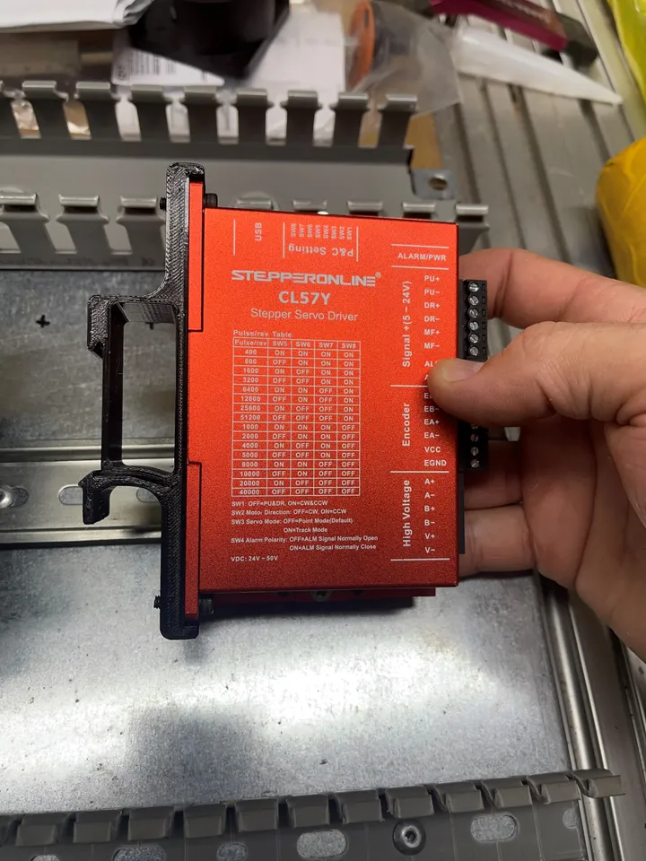 CL57Y Stepper Driver DIN Rail Mount by Sirhaxxalot | Download free STL ...