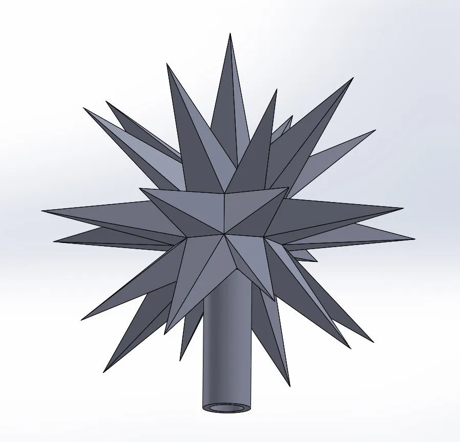 Moravian Star Tree Topper, inspired by Herrnhuter Stern by jonaszaman ...