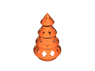 led tea light christmastree by wolf3D | Download free STL model ...