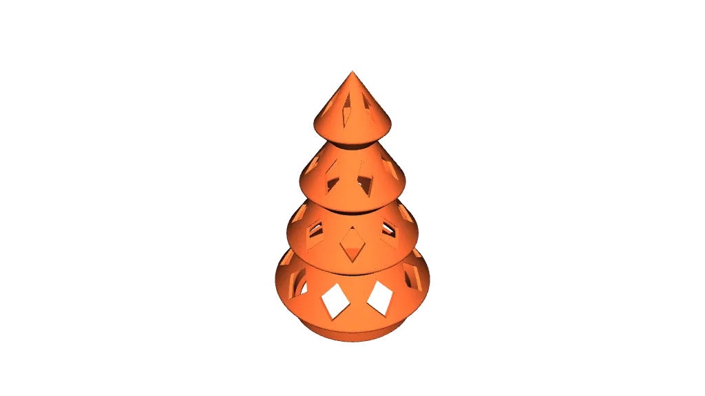 led tea light christmastree by wolf3D | Download free STL model ...