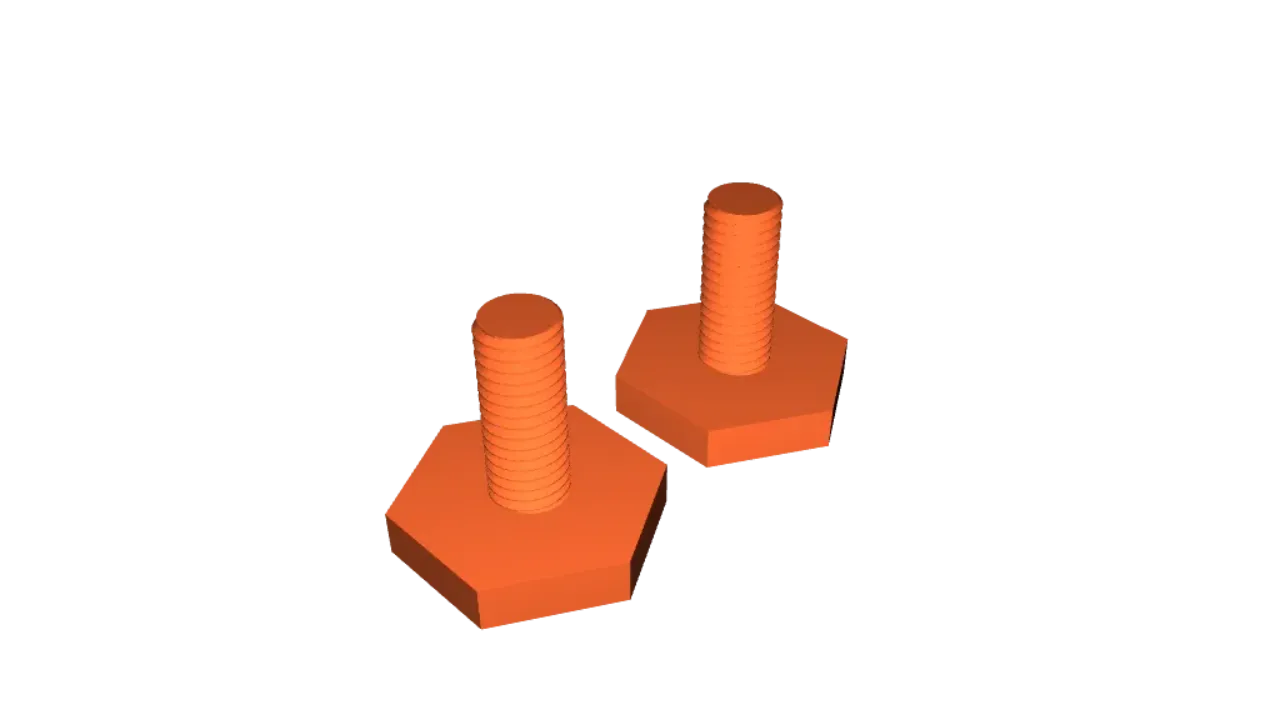 Adjustable foot Bolt M10 by ndl | Download free STL model | Printables.com