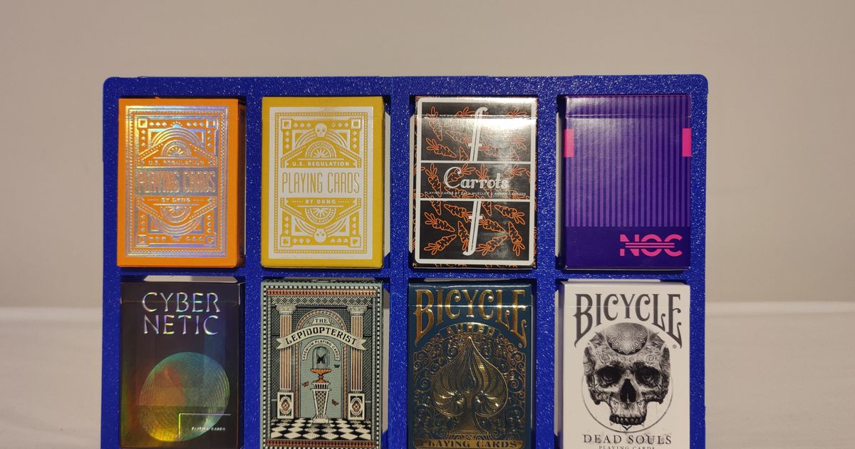Playing Cards Display by luke7359 | Download free STL model ...
